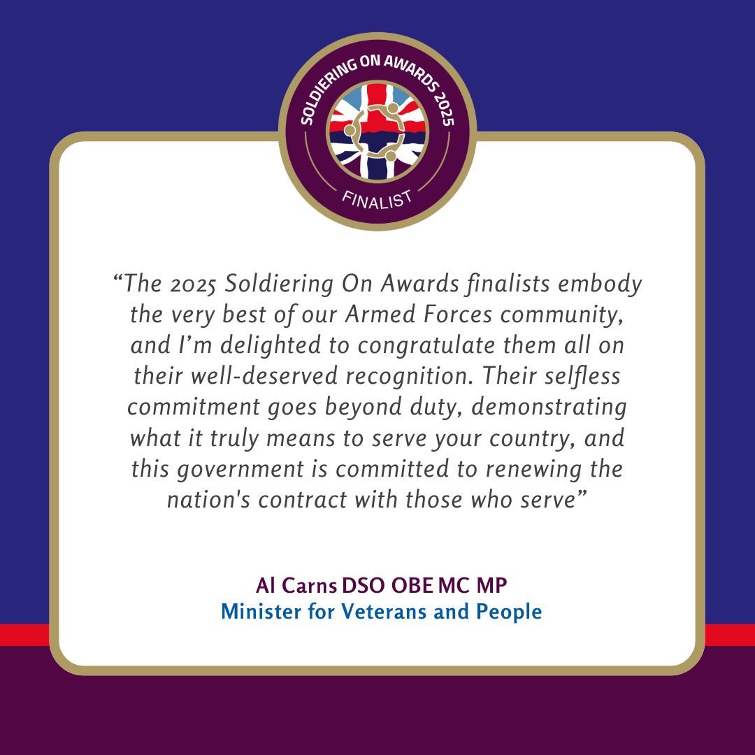 Soldiering On Awards 2025 Finalist! - Active Plus